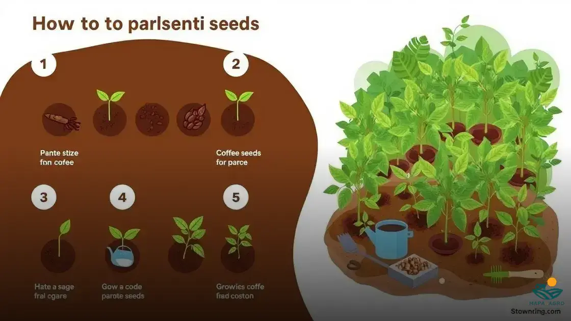 como plantar sementes de café e ter uma colheita incrível